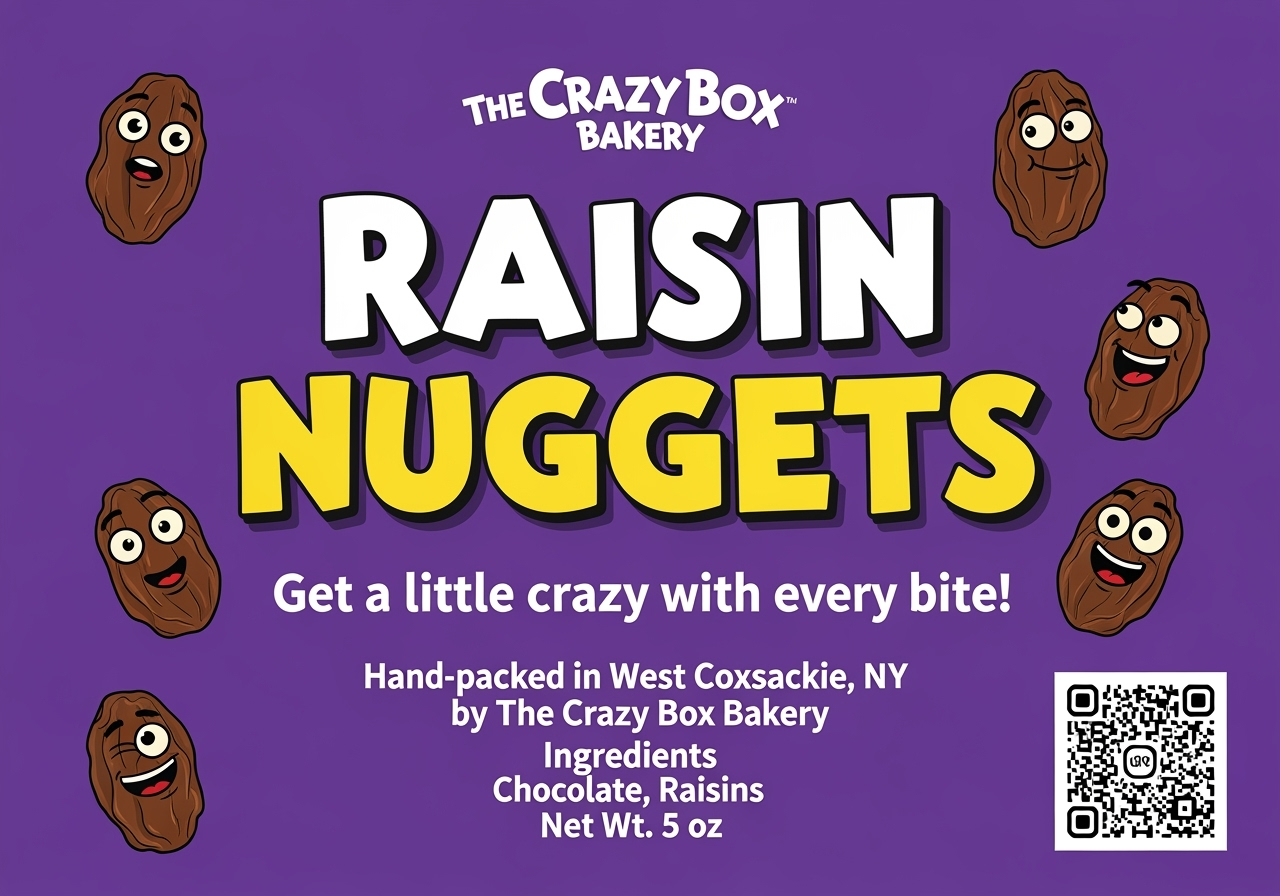 Raisin Nuggets – The Crazy Box Bakery